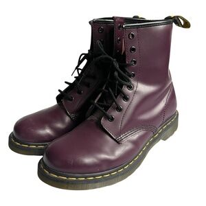 Dr. Martens | Shoes | Dr Martens 46 W Boots Purple Leather 8 Eyelet Uk ...